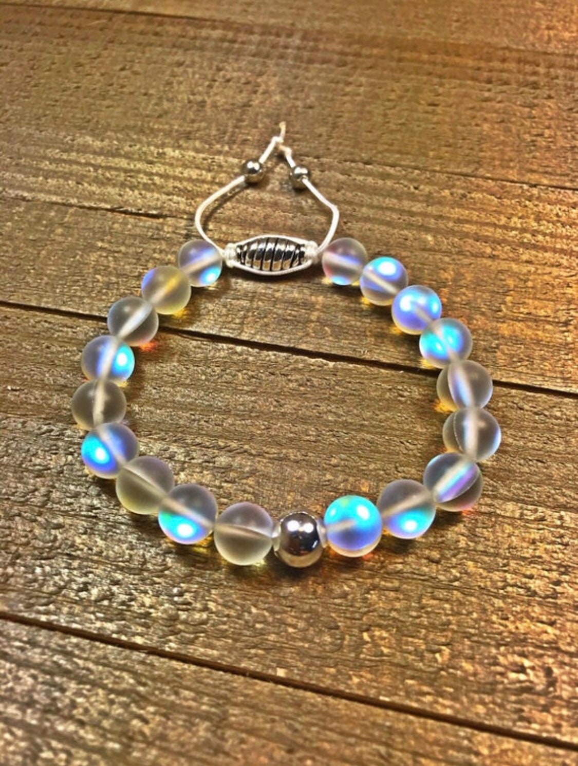 Mermaid Glass Beaded Bracelet, Shamballa Bracelet Beaded Bracelet ...
