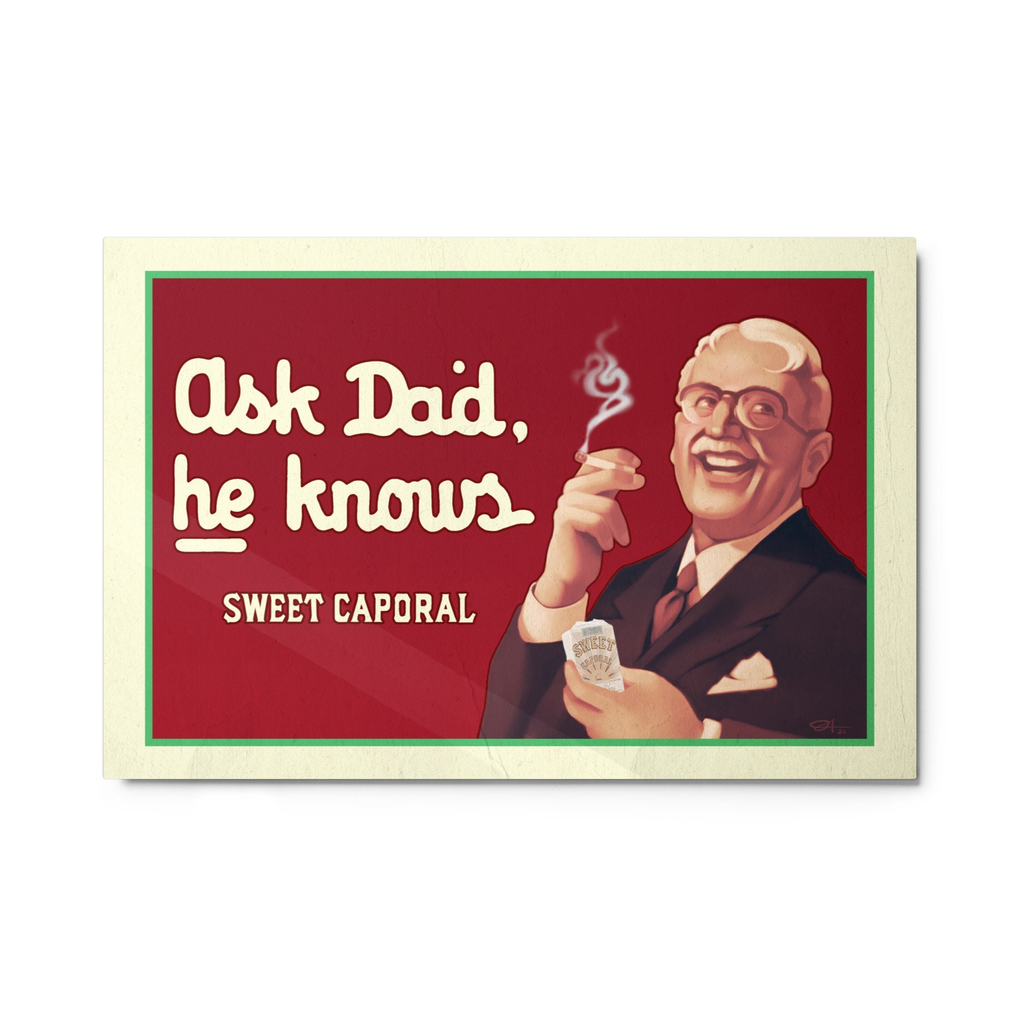 Ask Dad He Knows Replica Sign Metal Print It's a Wonderful Life - Etsy