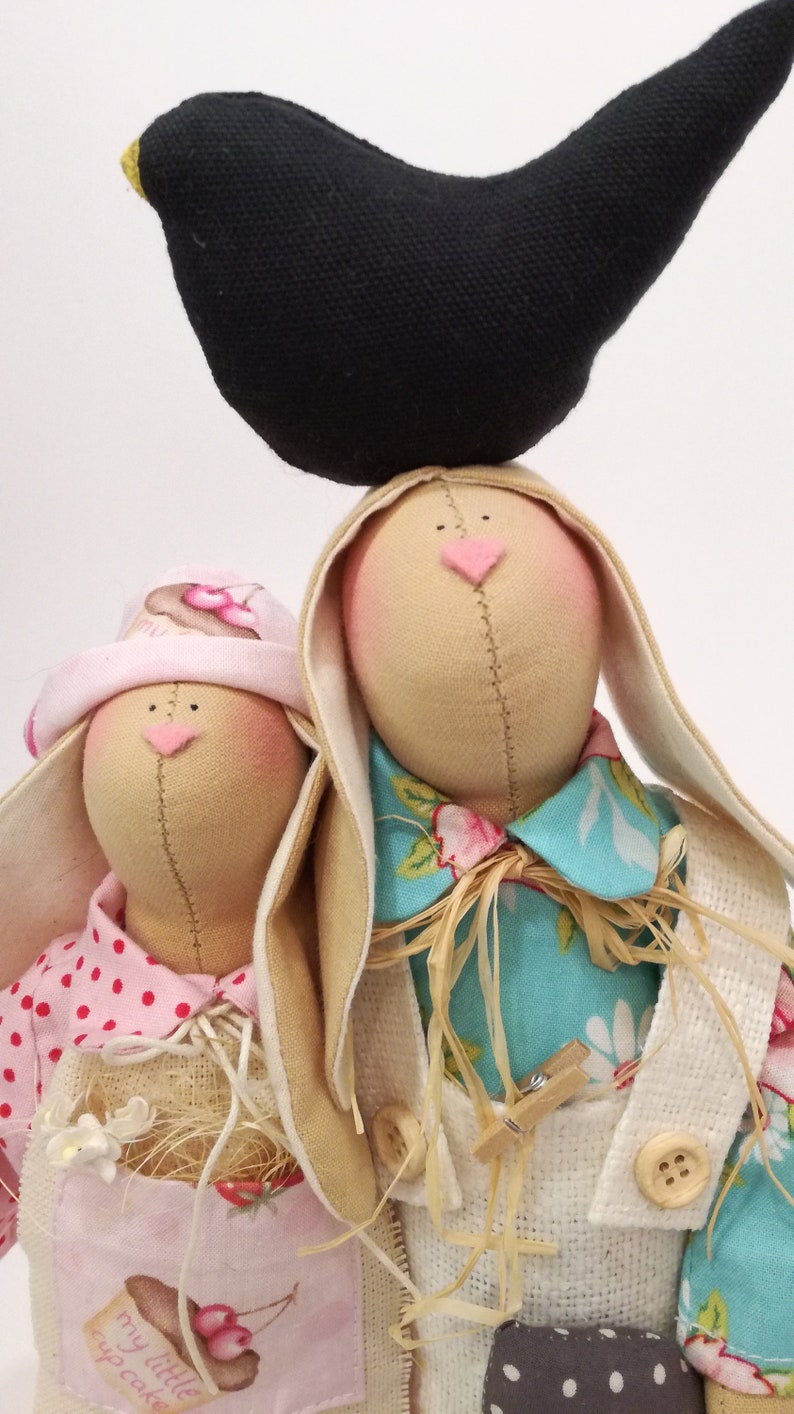 Tilda Rabbit Couple - Etsy