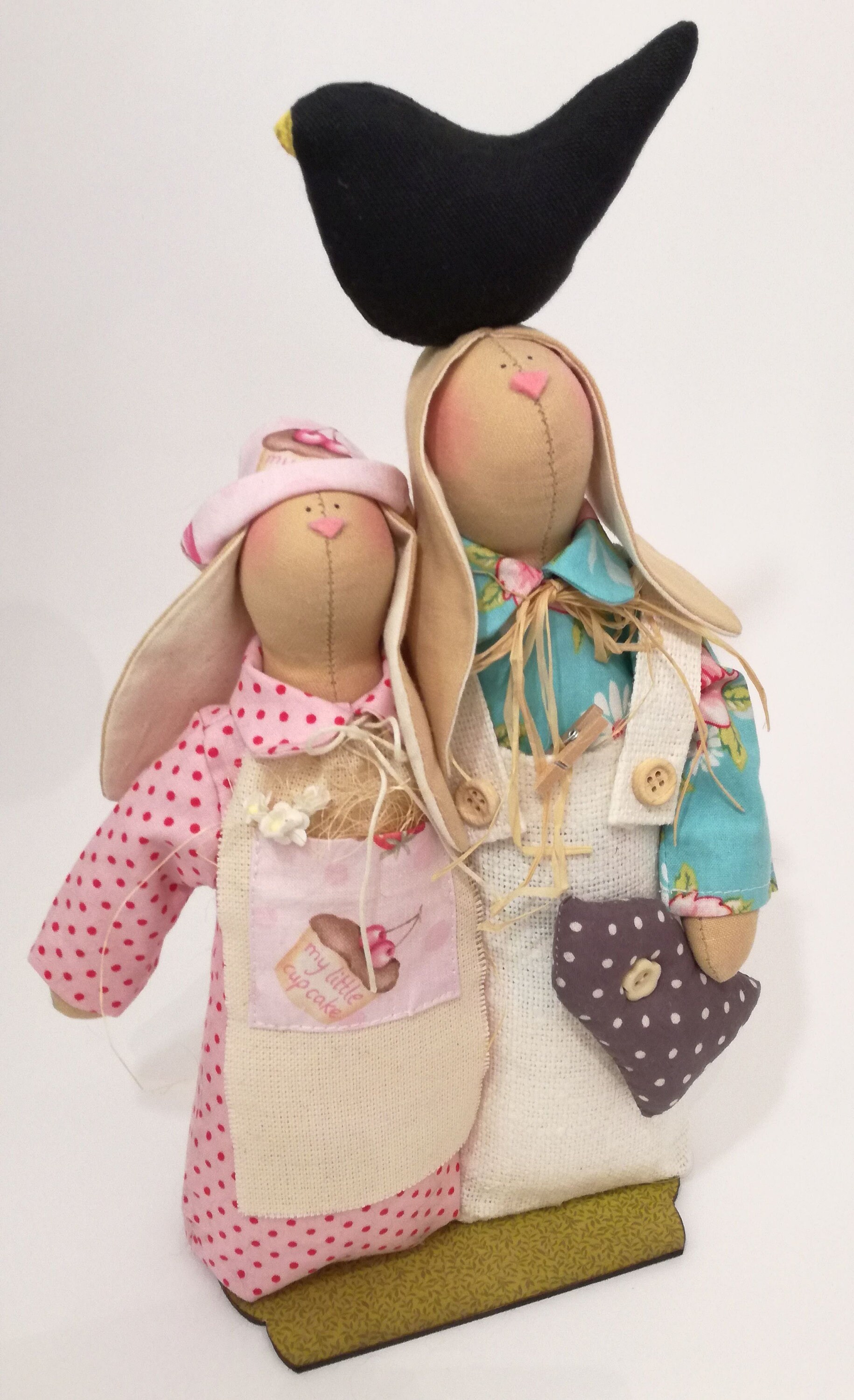 Tilda Rabbit Couple - Etsy
