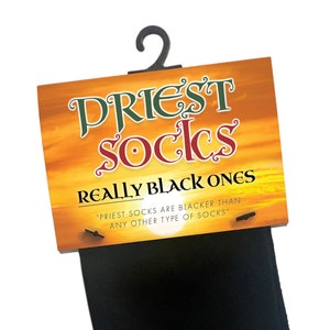 Father Ted Socks: Really Black Priest Socks (UK 6-11) - Etsy UK