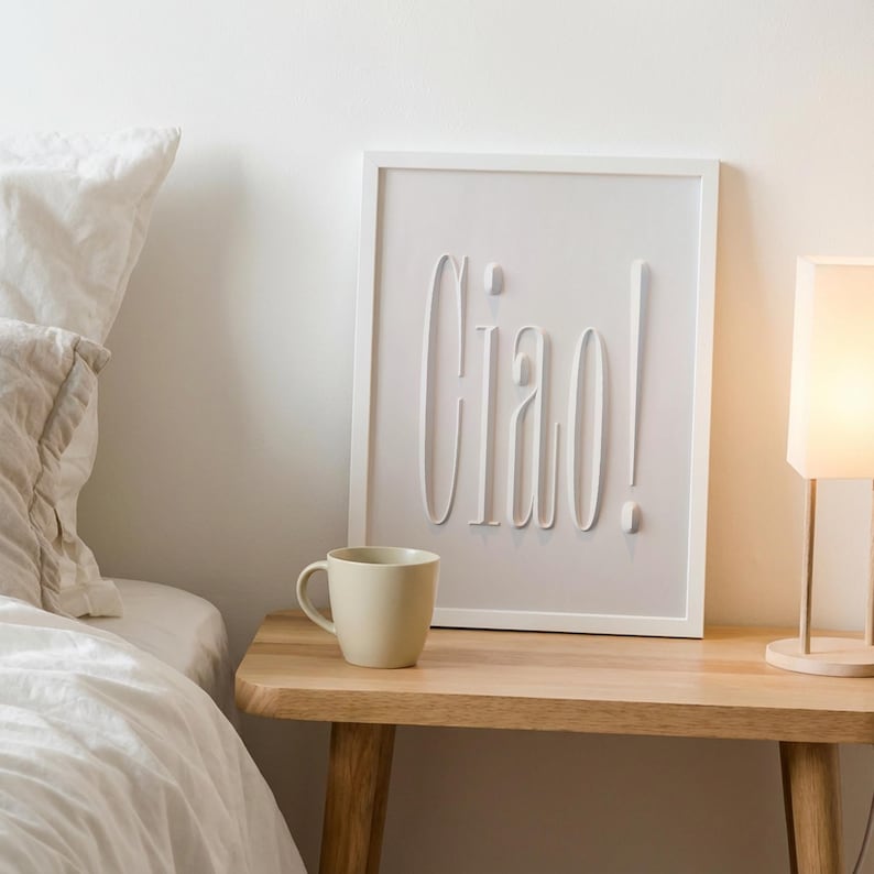 Ciao Print Italian Wall Poster (digital Download) - Etsy
