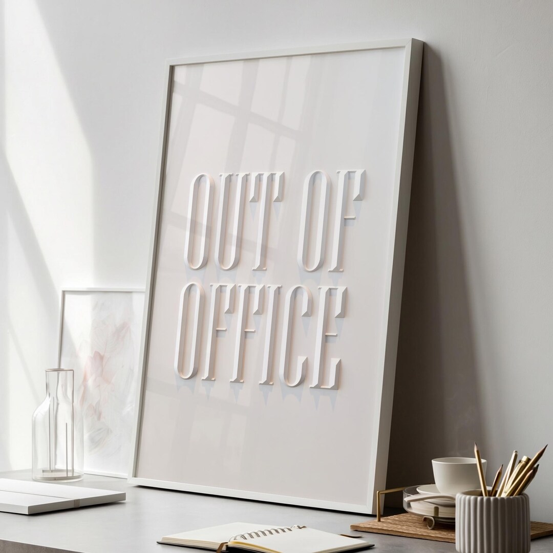 Out of Office Print Home Office Poster (digital Download) - Etsy