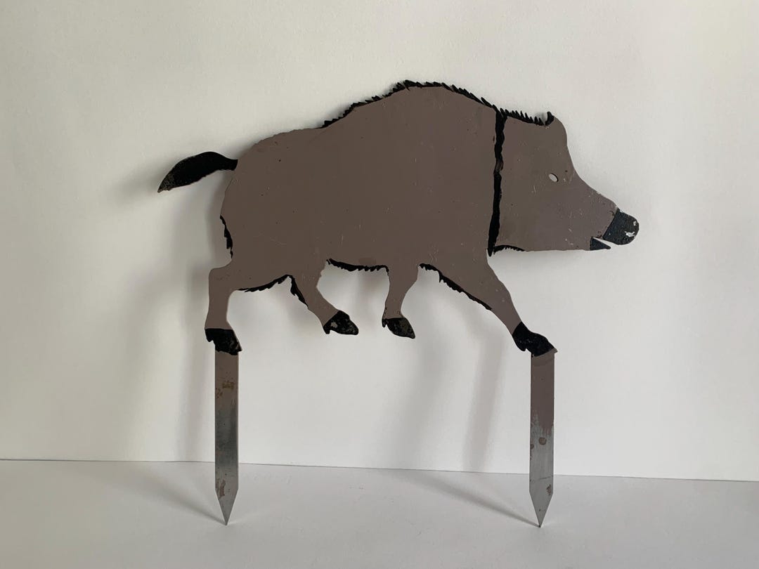 Metal Wild Boar Sign, 1940 - Etsy