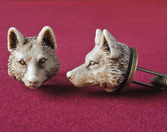 Wolf Cufflinks | Etsy