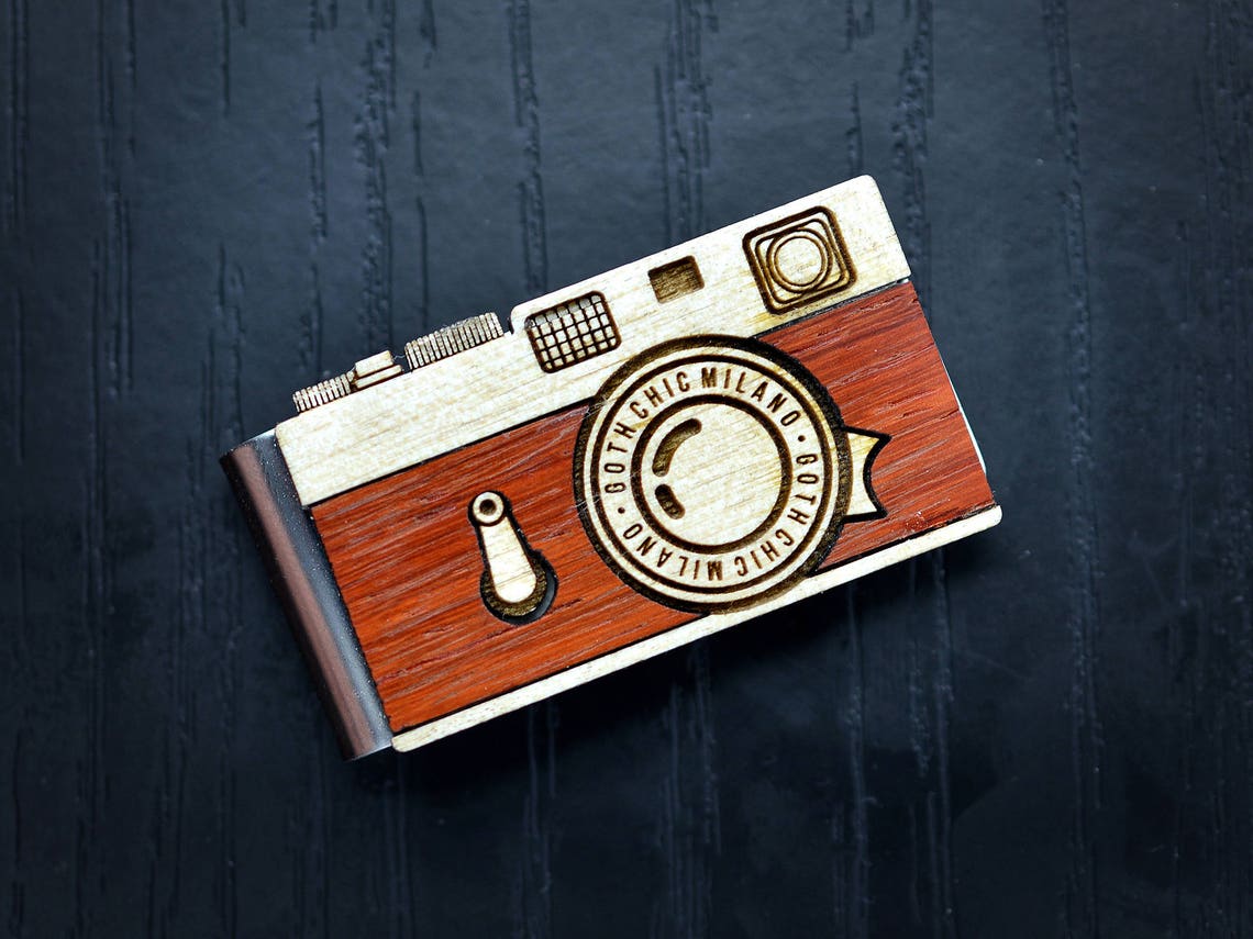 Camera Money Clip Vintage Wood Leica Money Clip Hand Made | Etsy