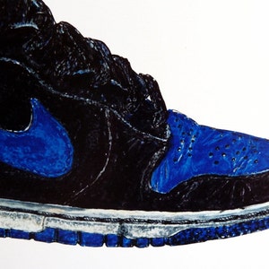 Nike Dunk High Sneakers. Print of an Or. Drawing by Faye One. "nike ...