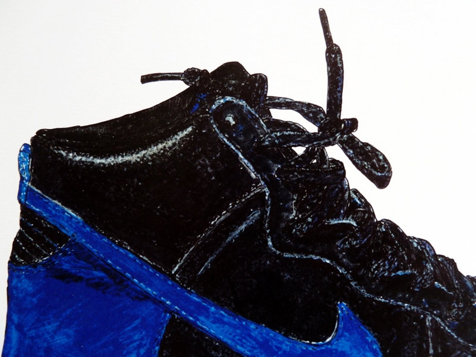 Nike Dunk High Sneakers. Print of an Or. Drawing by Faye One. "nike ...