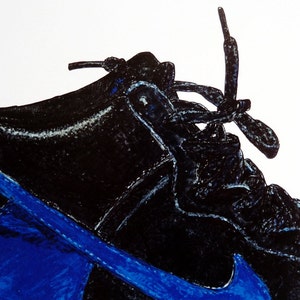 Nike Dunk High Sneakers. Print of an Or. Drawing by Faye One. "nike ...