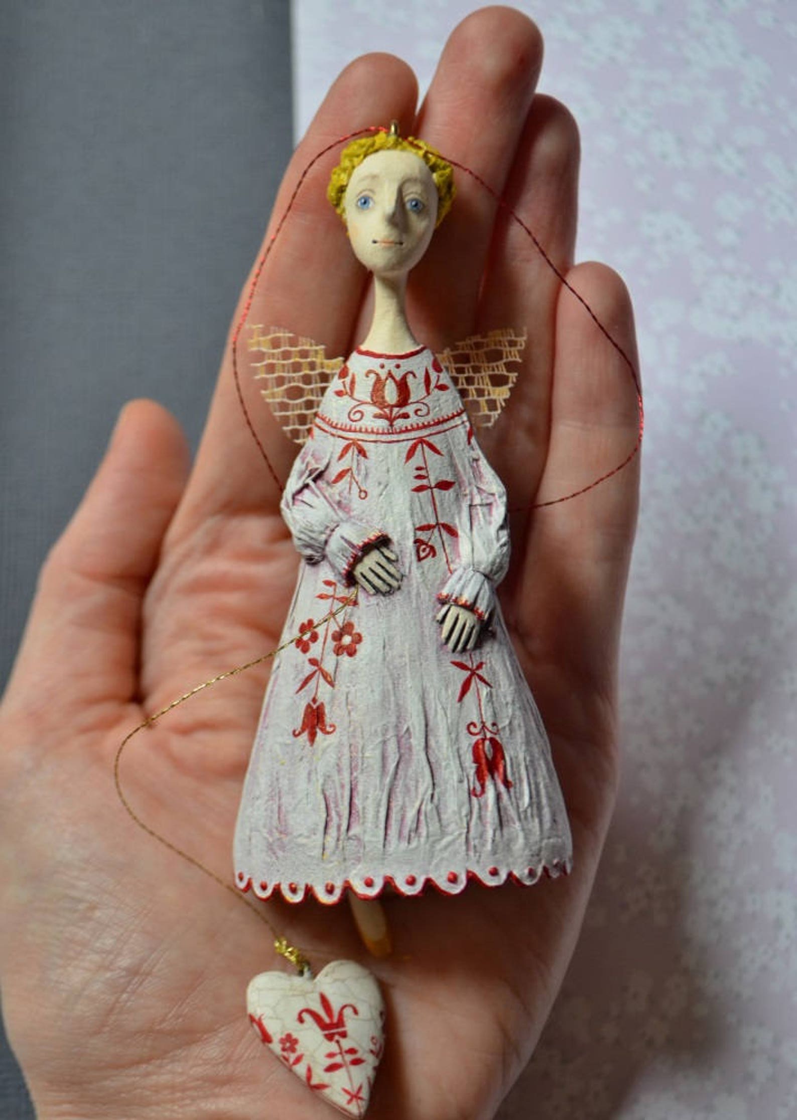 Miniature Angel Doll OOAK Angel Ornament Collectible Angel | Etsy