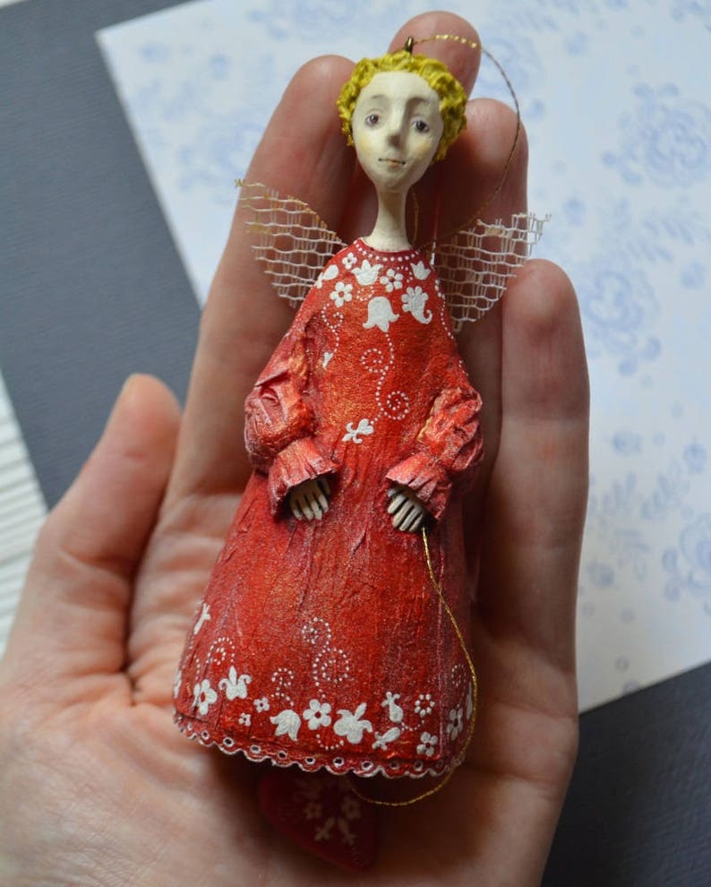 Miniature Angel Doll OOAK Angel Ornament Collectible Angel | Etsy