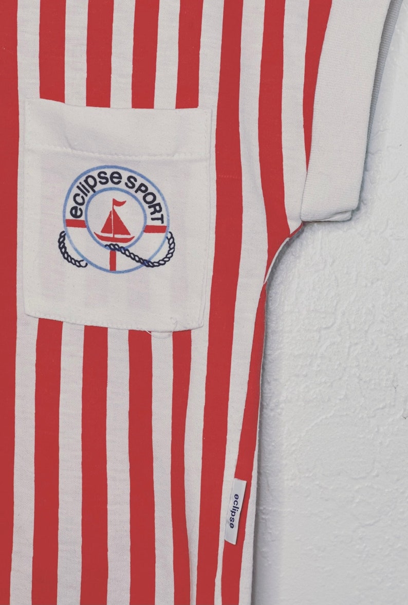 Candy Cane Striped Cap Sleeve Top - 70s Vintage Top - Etsy
