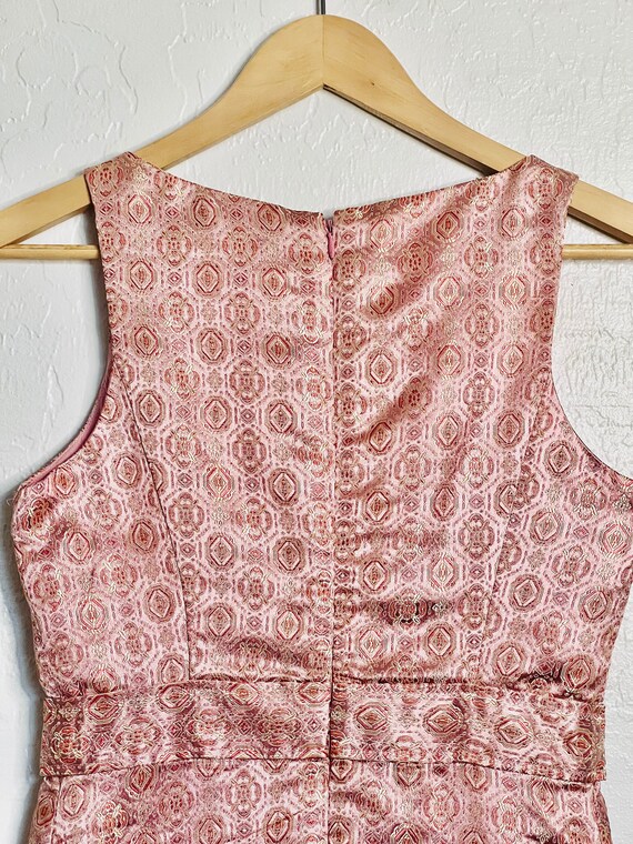 Metallic Barbie Pink Mod Dress - 1960s vintage dress - Gem