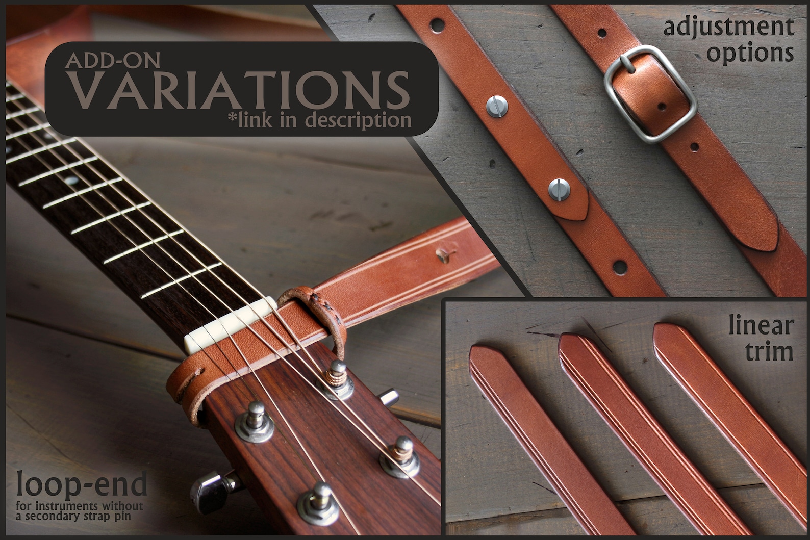Leather Guitar Strap Custom Guitar Strap Handmade Guitar Strap ...