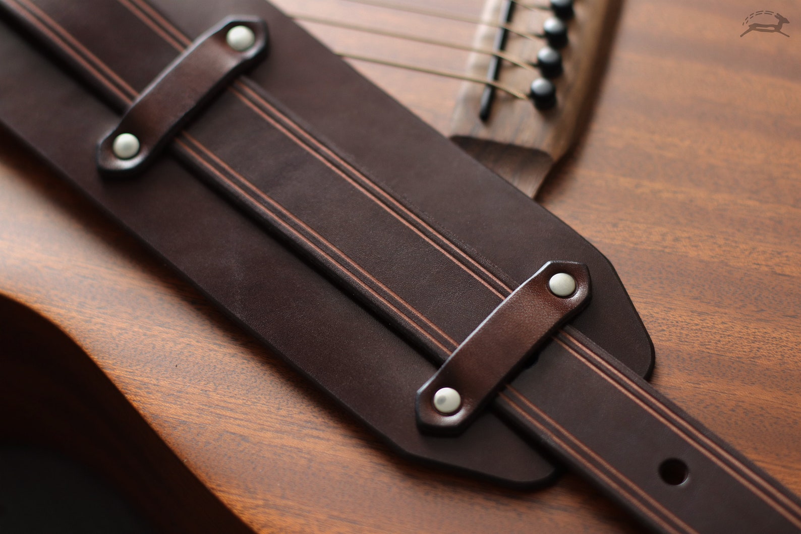 Leather Guitar Strap Custom Guitar Strap Acoustic or - Etsy
