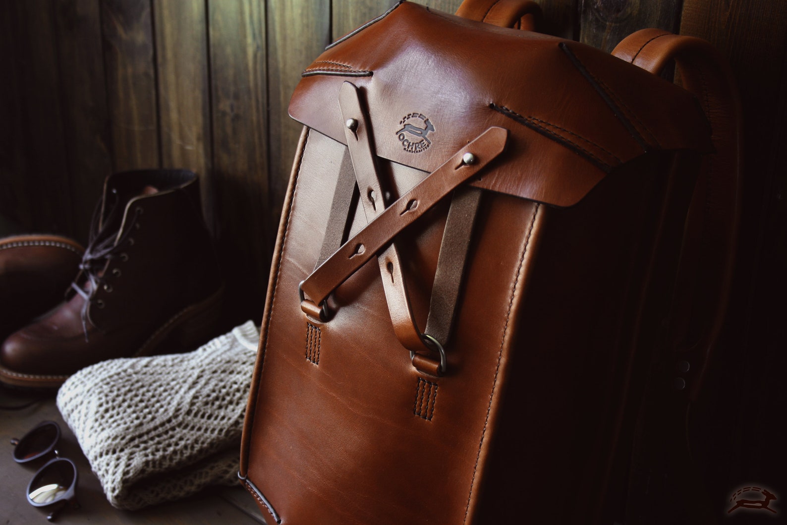 Leather Backpack Small Rucksack Backpack Women City | Etsy