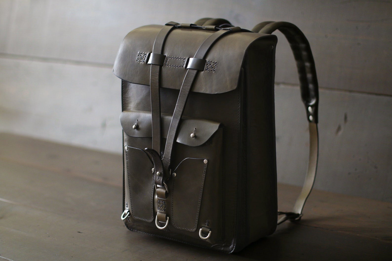 Leather Backpack Leather Laptop Bag Small Rucksack - Etsy Canada