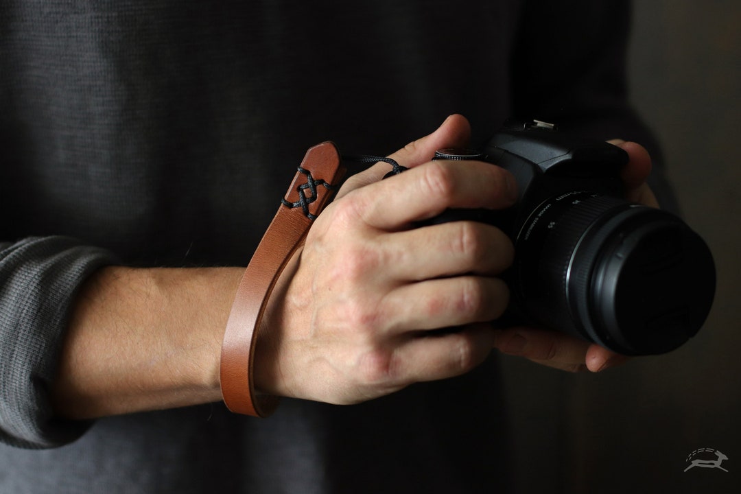 Leather Camera Wrist Strap - Custom Camera Hand Strap for Photographer ...