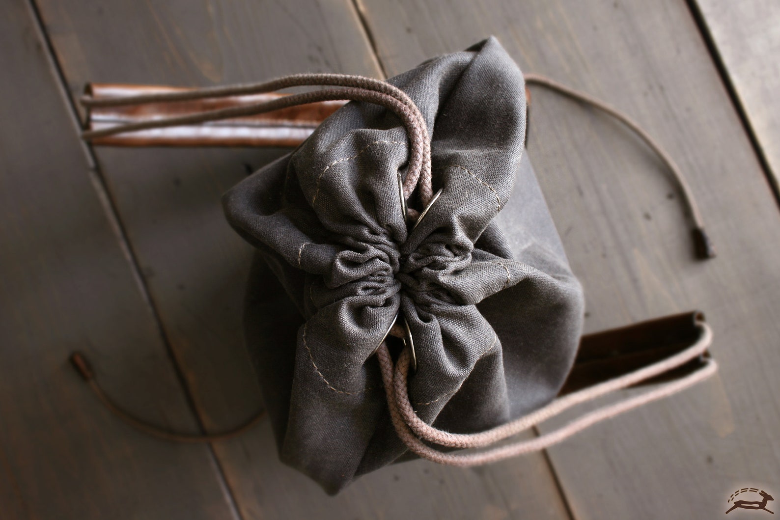 Waxed Canvas Backpack With Drawstring Canvas Shopping Bag | Etsy