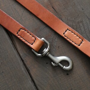 Leather Dog Leash | 4ft Length | Leather Dog Lead | Service Dog Leash ...