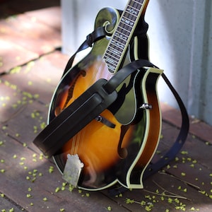 Leather Mandolin Strap | Custom Mandolin Strap | F-style & A-style ...