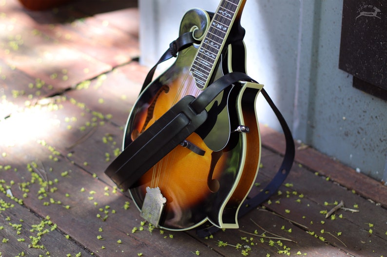 Leather Mandolin Strap Custom Mandolin Strap F-style & - Etsy