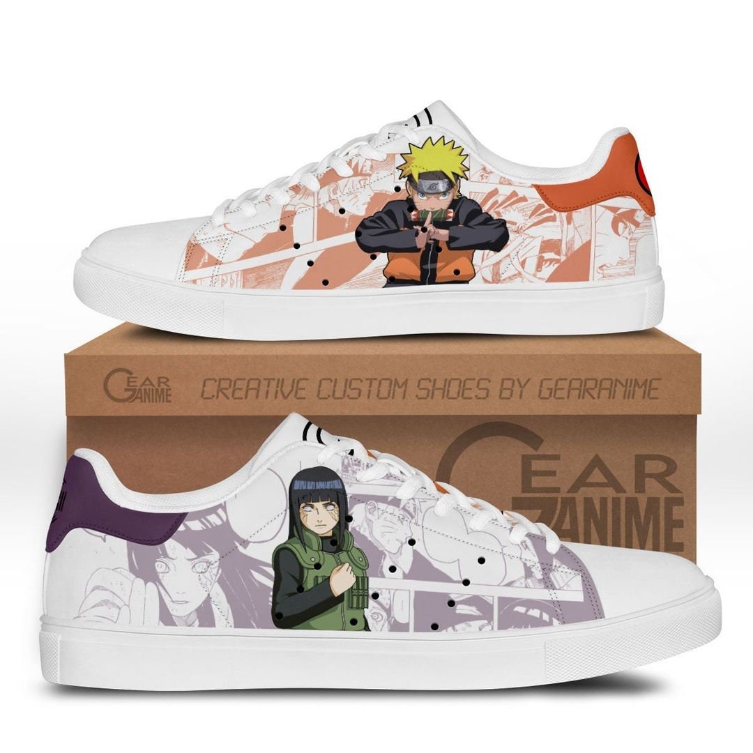 Uzumaki and Hinata Hyuga Skate Sneakers Custom Anime Shoes - Etsy