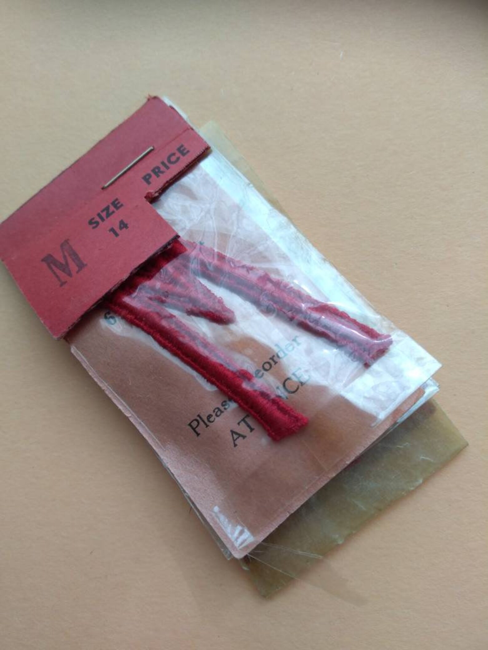 70's Letter M Patches New Red Capital Letter Set of 5 - Etsy