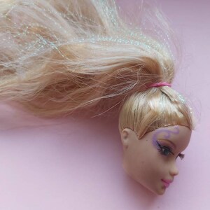 Original Barbie Doll Head Barbie Fairy Eyelashes Doll | Etsy