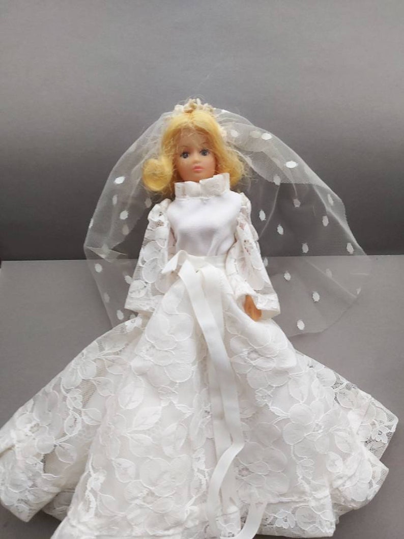 60's Bride Doll blonde hair wedding dress vintage doll | Etsy