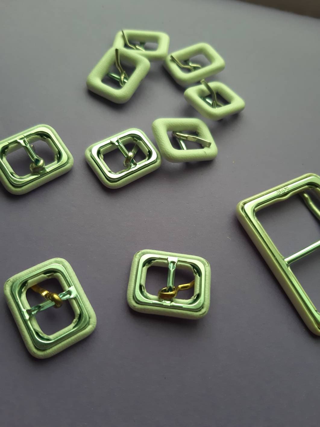 12 Vintage White Leather Belt Buckles Handbag Buckles New | Etsy