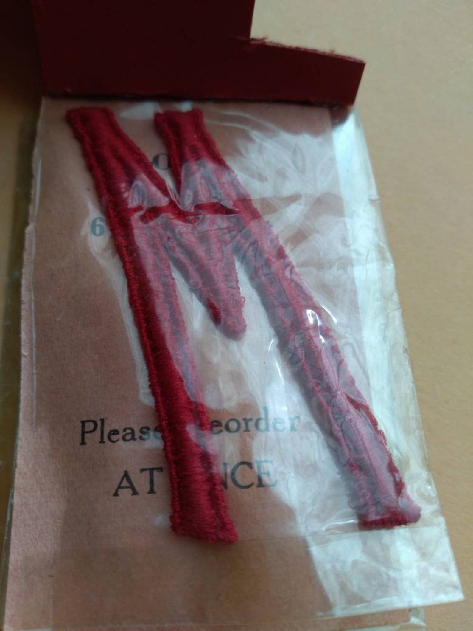 70's Letter M Patches New Red Capital Letter Set of 5 - Etsy