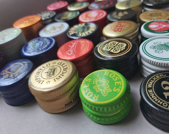 Liquer Alcohol Caps Lids Set of 30 Mixed - Etsy