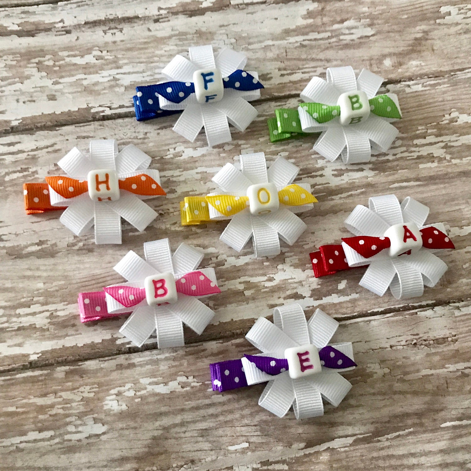 Personalized Girls Hair Bows Personalized Hair Clips for | Etsy