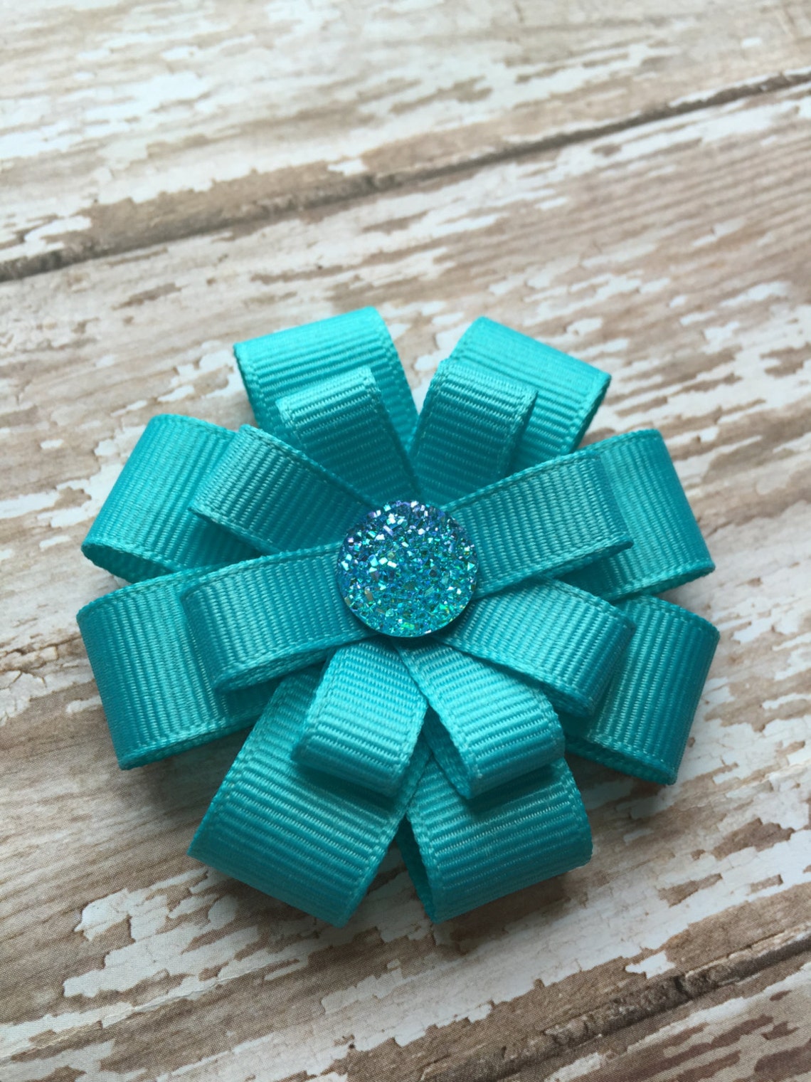 Aqua Hair Bow-aqua Hair Clip-aqua Hair Accessory-girls Hair - Etsy