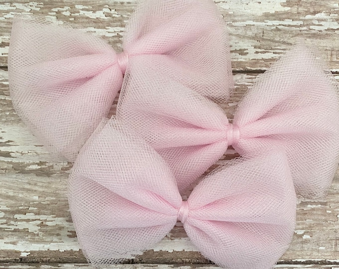 Light Pink Fabric Bow Girls Hair Bow Baby Bow Toddler Bow Baby Headband ...