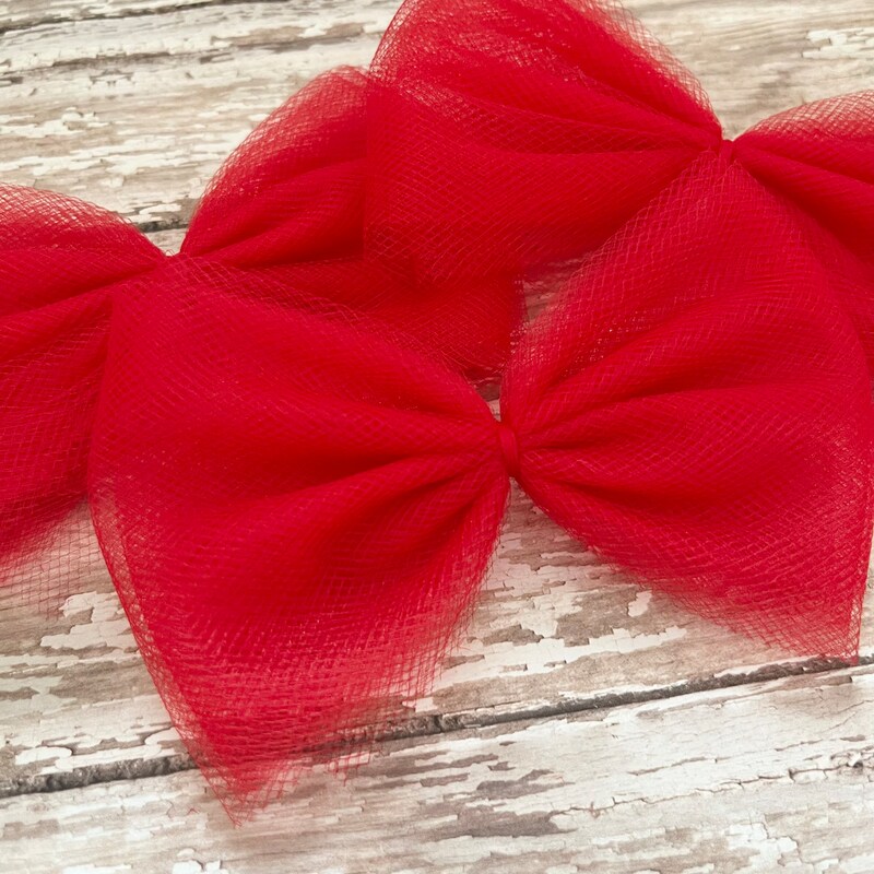Big Red Hair Bow - Etsy
