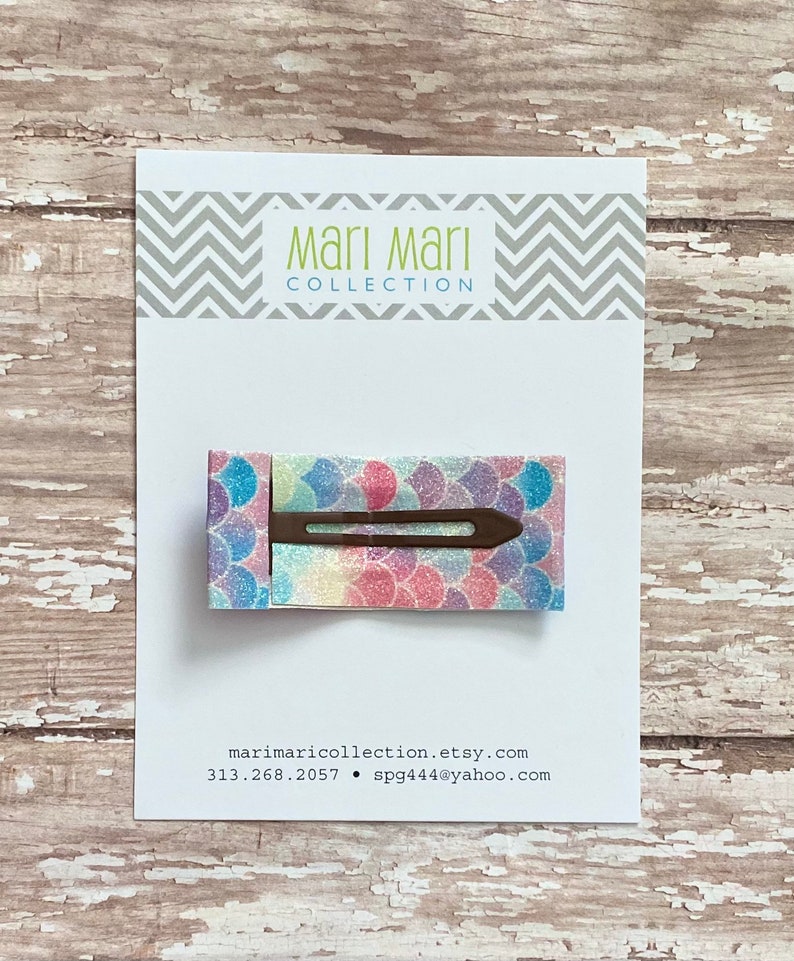 Mermaid Snap Clips Rainbow Mermaid Hair Clip Toddler Hair | Etsy