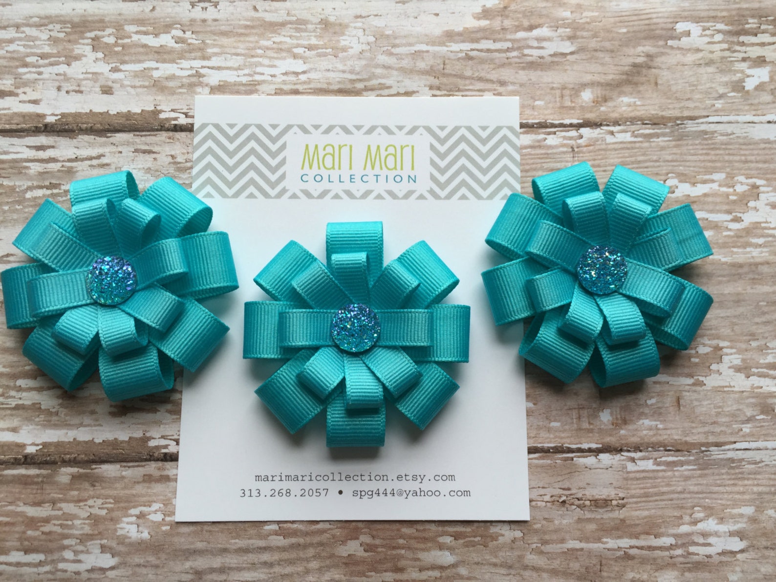 Aqua Hair Bow-aqua Hair Clip-aqua Hair Accessory-girls Hair - Etsy