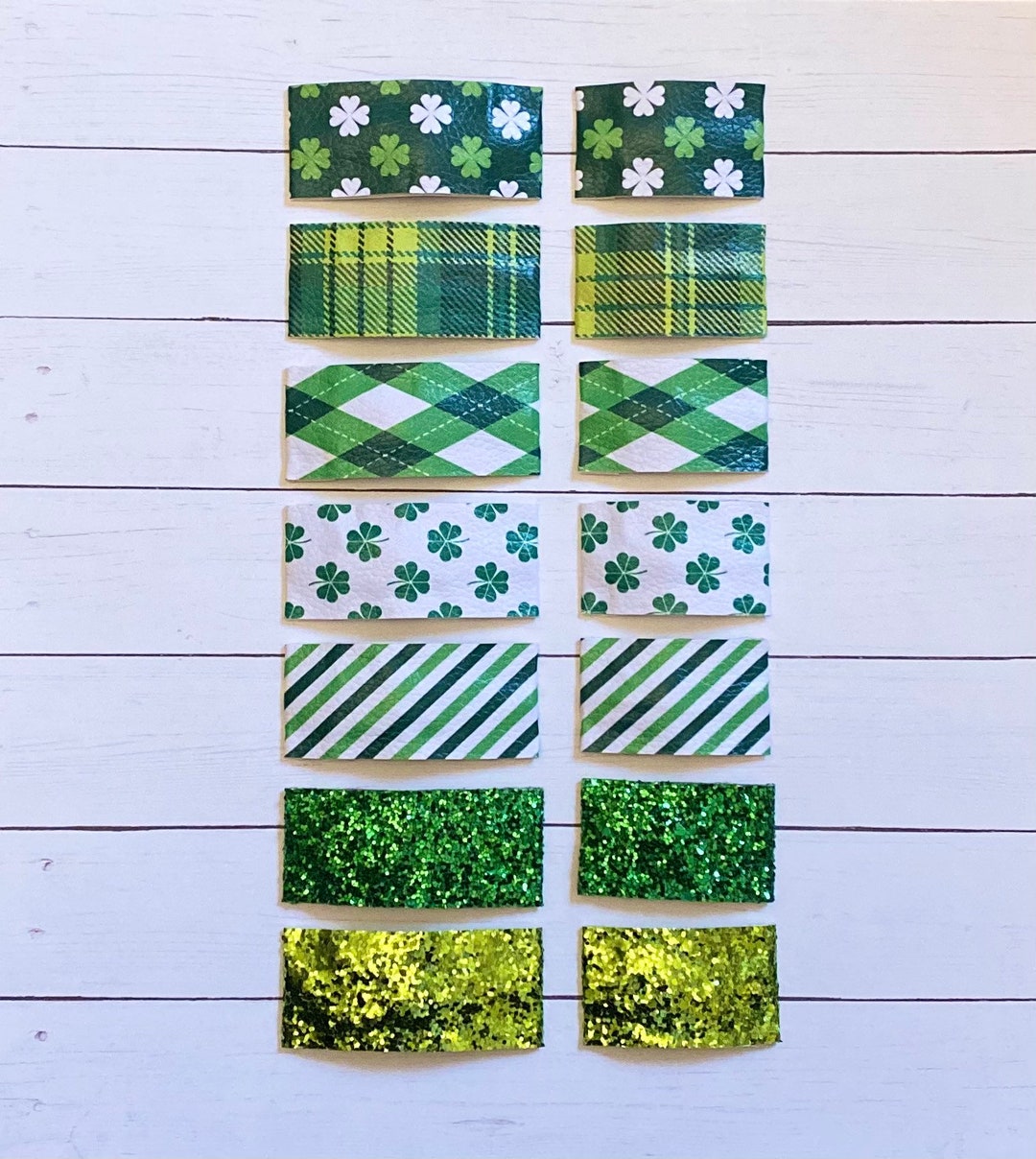 St. Patrick's Day Snap Clips Shamrock Snap Clips Solid Glitter Snap ...