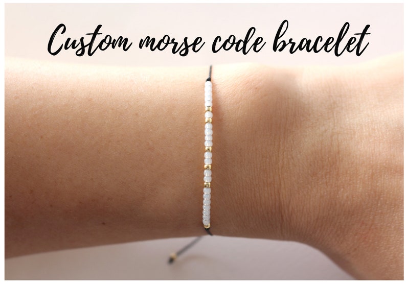 Custom Morse Code Bracelet Hidden Message Bracelet Morse - Etsy