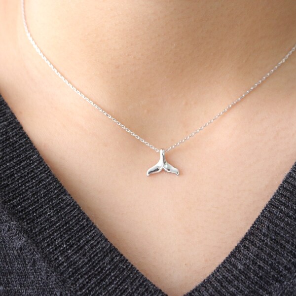 Whale Tail Necklace - Etsy