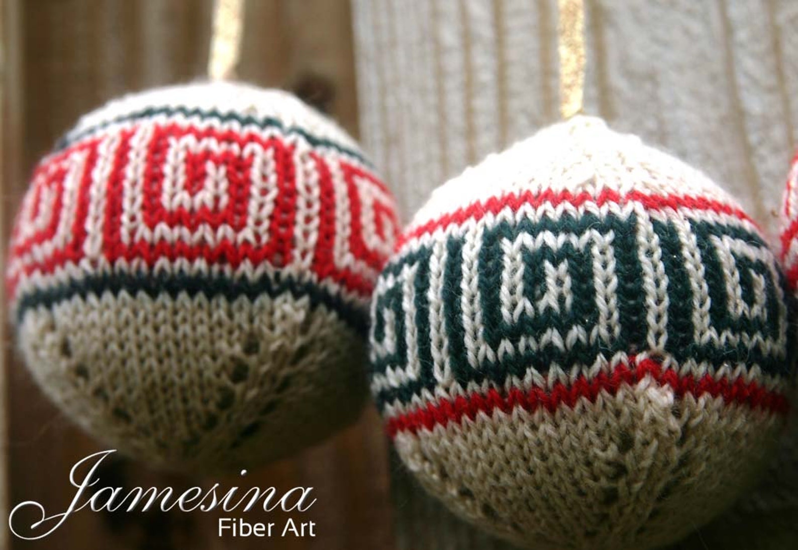 Hand Knit Sanquhar Colorwork Roman Key Design Christmas Ornament - Etsy