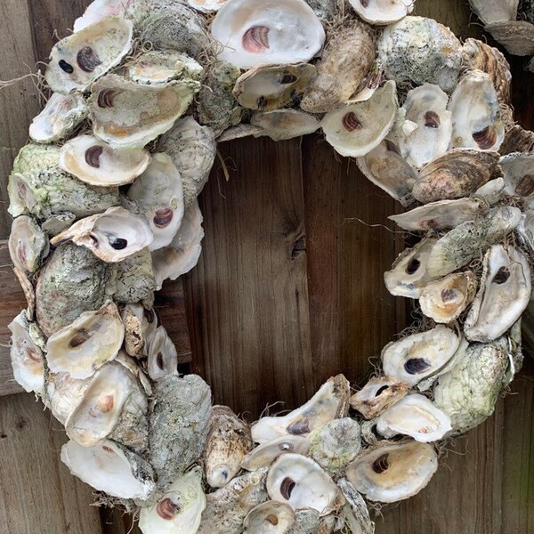 Oyster Shell Wreath - Etsy