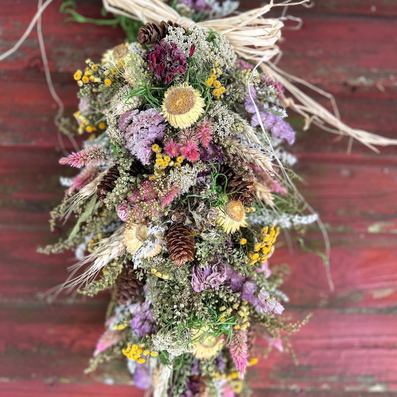 Dried Flower Swags Rustic - Etsy