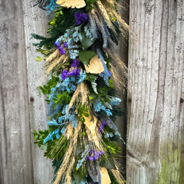Dried Flower Mantel Garland - Etsy