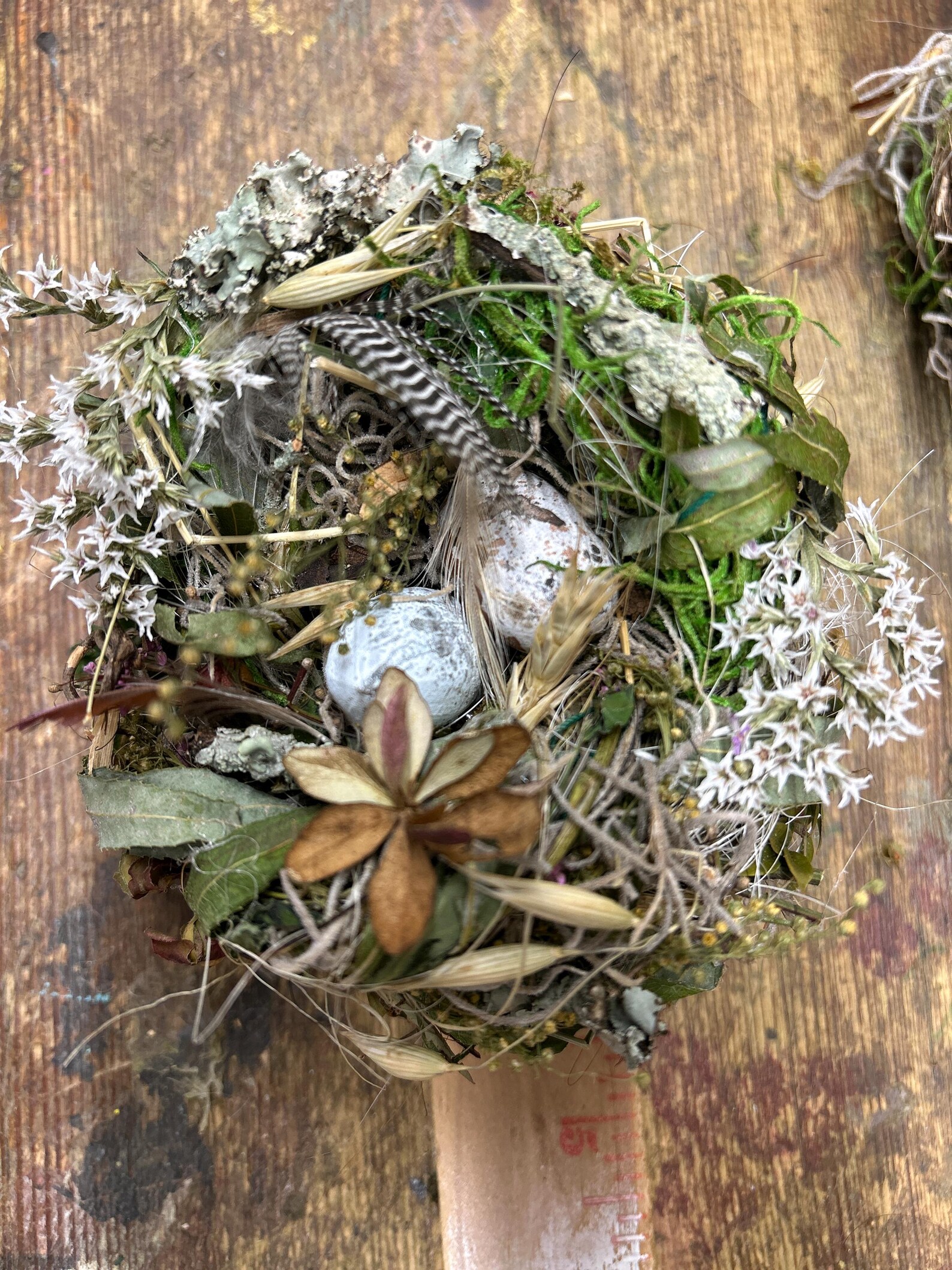 Enchanted Farmstead Nest – Handcrafted With Painted Pecan Eggs - Etsy