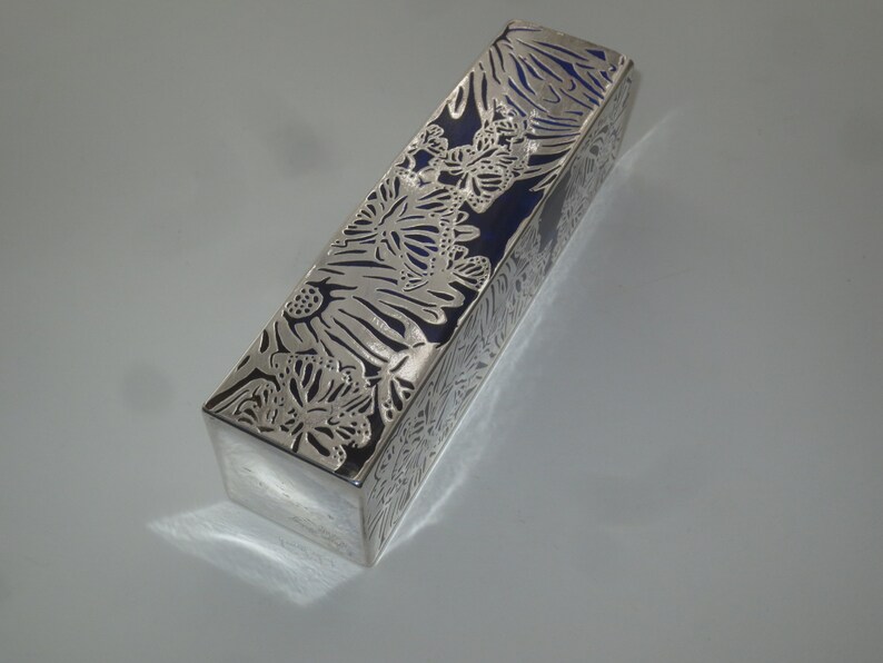 Vintage Cobalt Blue Art Glass Vase Signed Jaeger Sample - Etsy