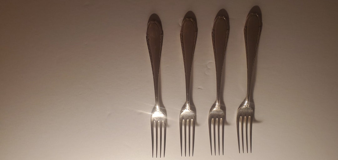 Vintage Wellner 90 4 Piece Service of Dessert Forks 7 Inch in Length - Etsy
