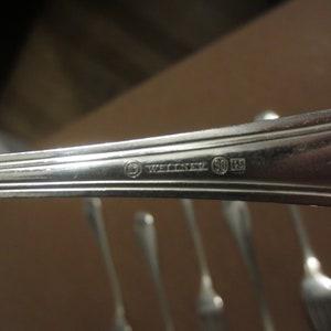 Vintage Wellner 6 Piece Service of Dinner Forks 8 1/4 Inch Length ...